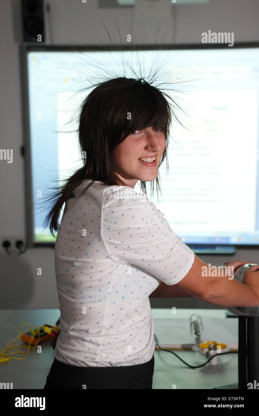 Hair raising static hi-res stock photography and images - Alamy