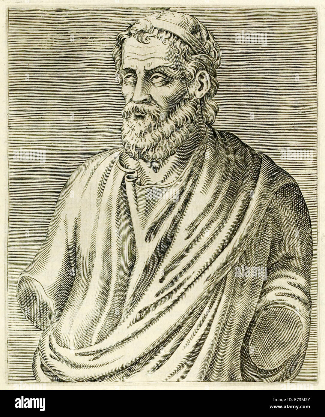 Homer from 1594 'True Portraits and Lives of Illustrious Men' by André ...