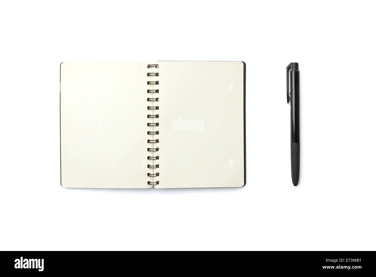Blank book for note on white background Stock Photo - Alamy