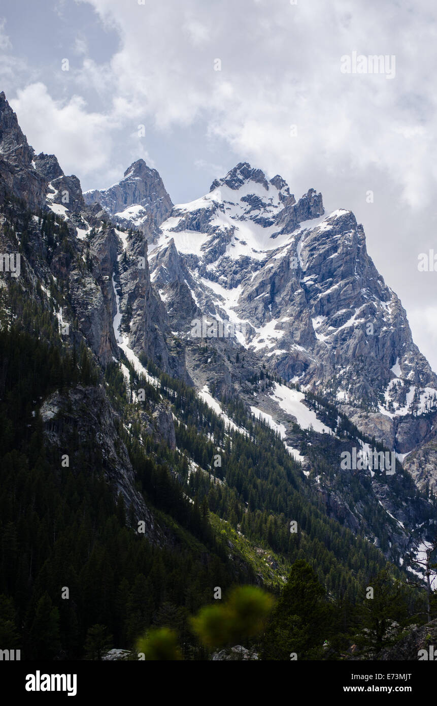 Grand Teton National Park mountain peaks Stock Photo - Alamy