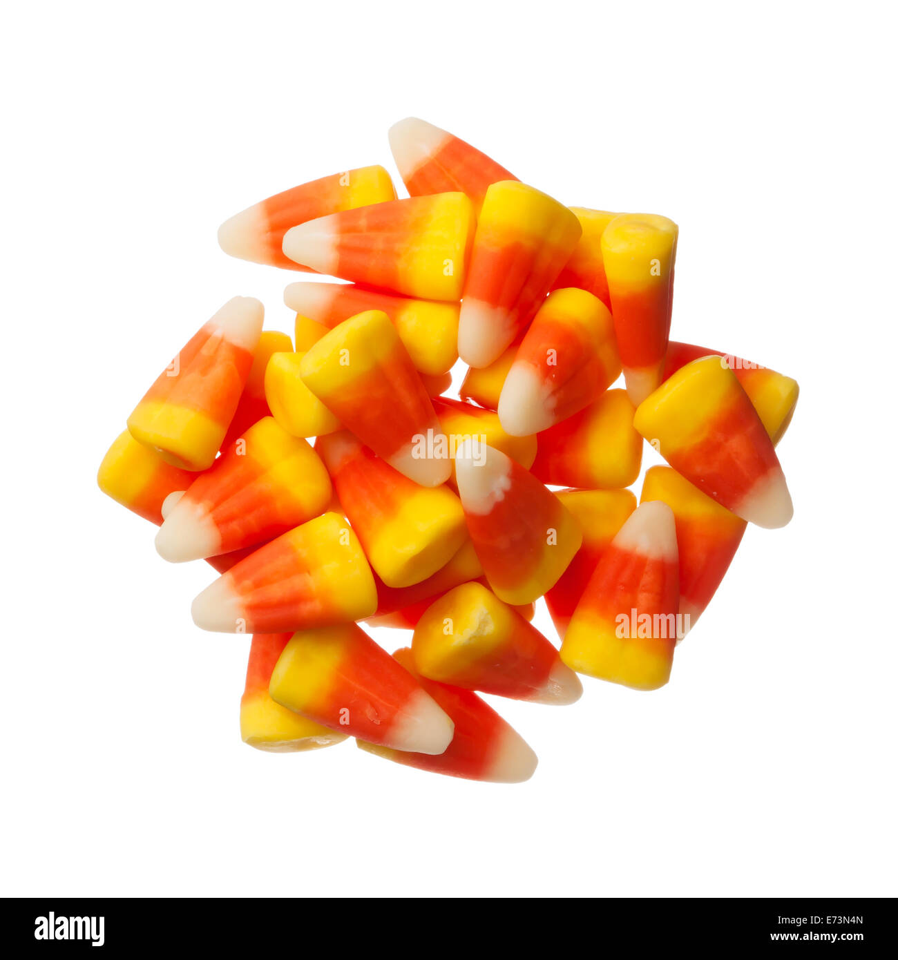 Halloween Candy Corns isolated on white background Stock Photo - Alamy