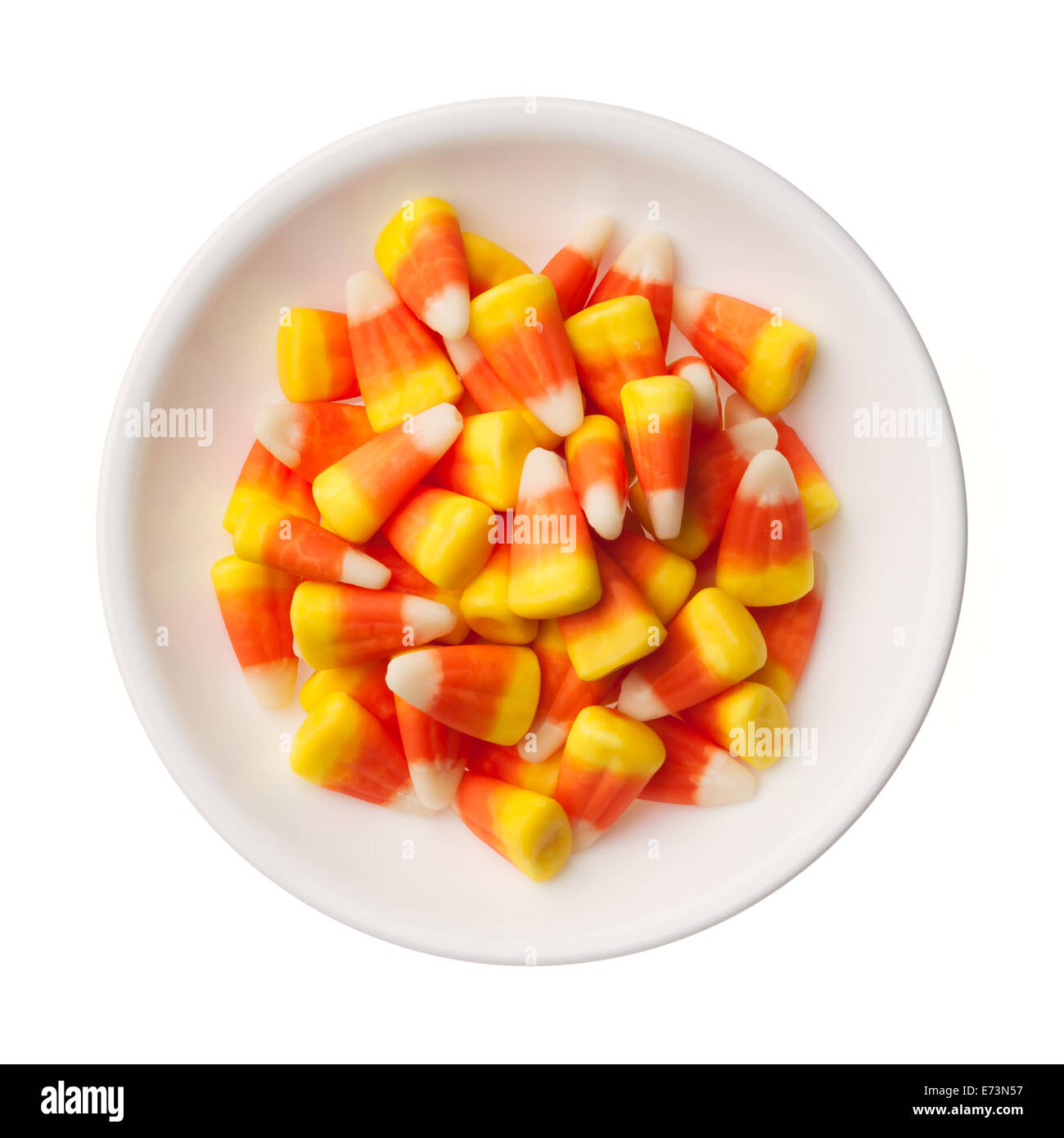 Halloween Candy Corns isolated on white background Stock Photo - Alamy
