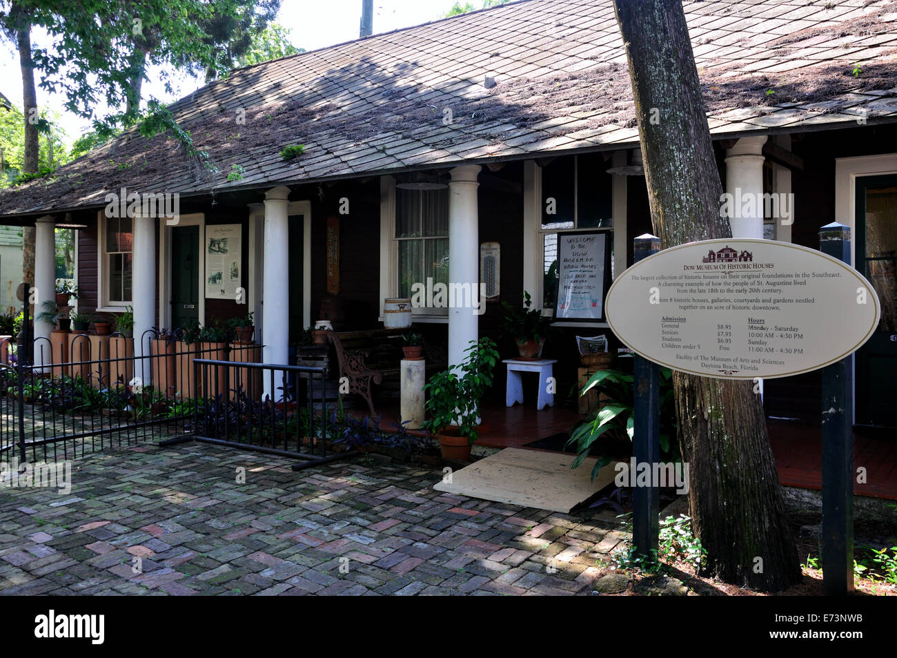 Dow Museum of historic houses, St. Augustine Florida USA Stock Photo ...