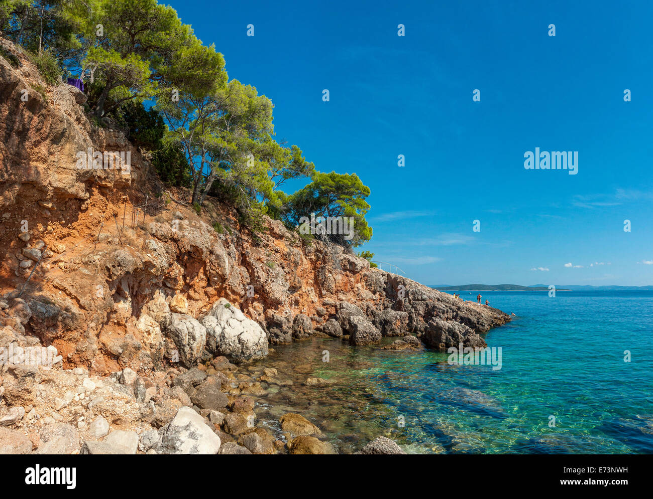 Beach in Jagodna village, Hvar island, Croatia Stock Photo - Alamy