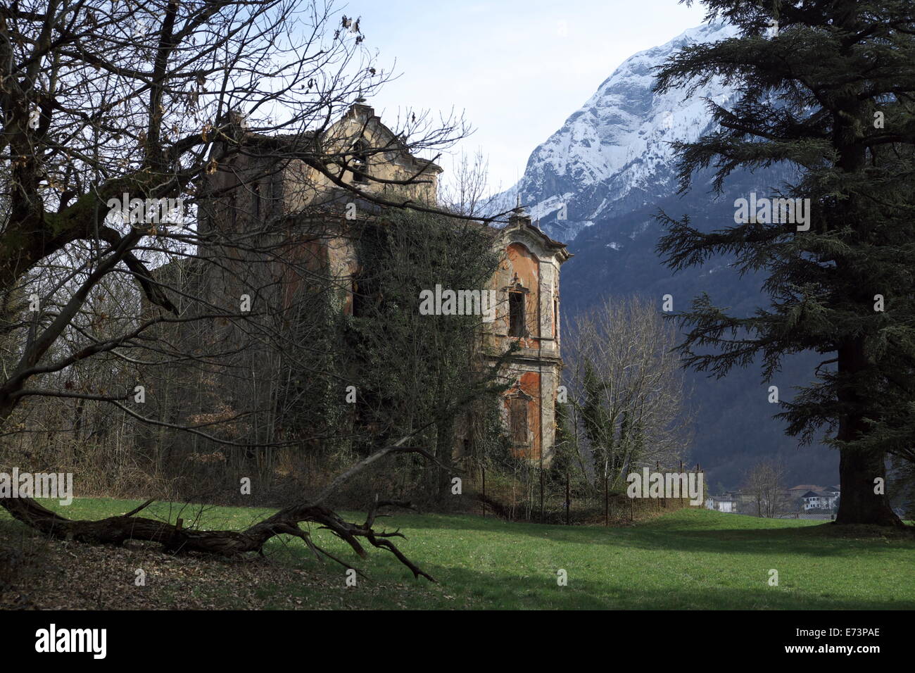 Haunted house lone tree hi-res stock photography and images - Alamy