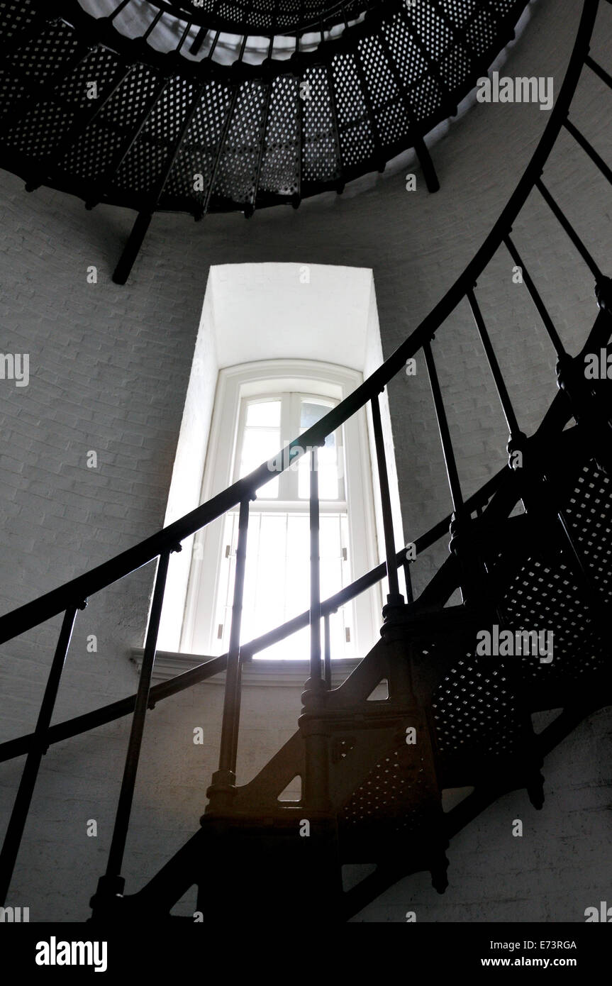 Staircase inside the lighthouse, St. Augustine, Florida, USA Stock ...