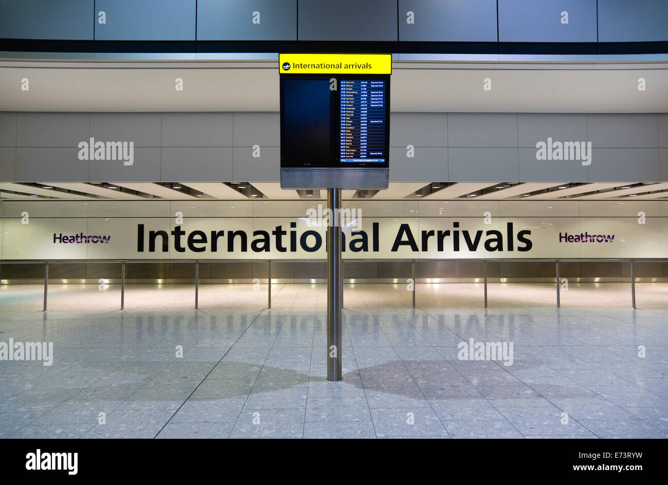 Heathrow Airport Arrivals Empty High Resolution Stock Photography and ...
