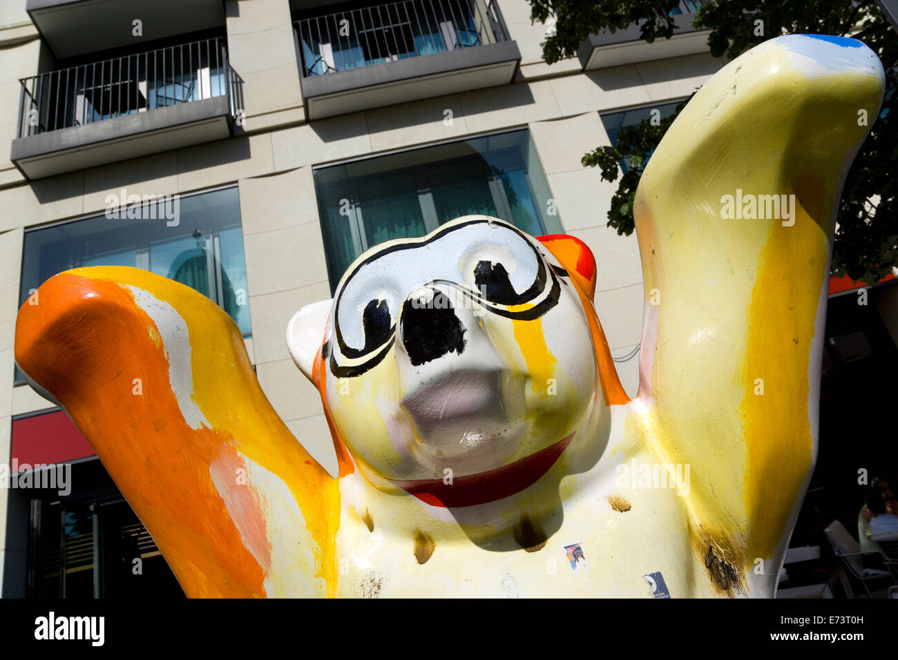 Germany, Berlin, Mitte, A United Buddy Bear sculpture by sculptor Roman ...