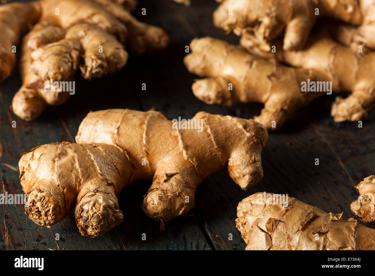Raw Organic Ginger Root on a Background Stock Photo - Alamy