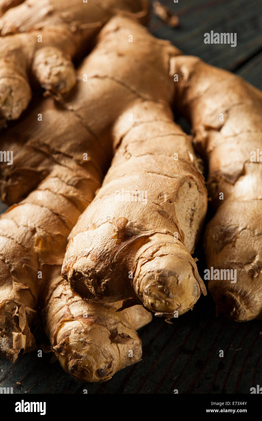Raw Organic Ginger Root on a Background Stock Photo - Alamy