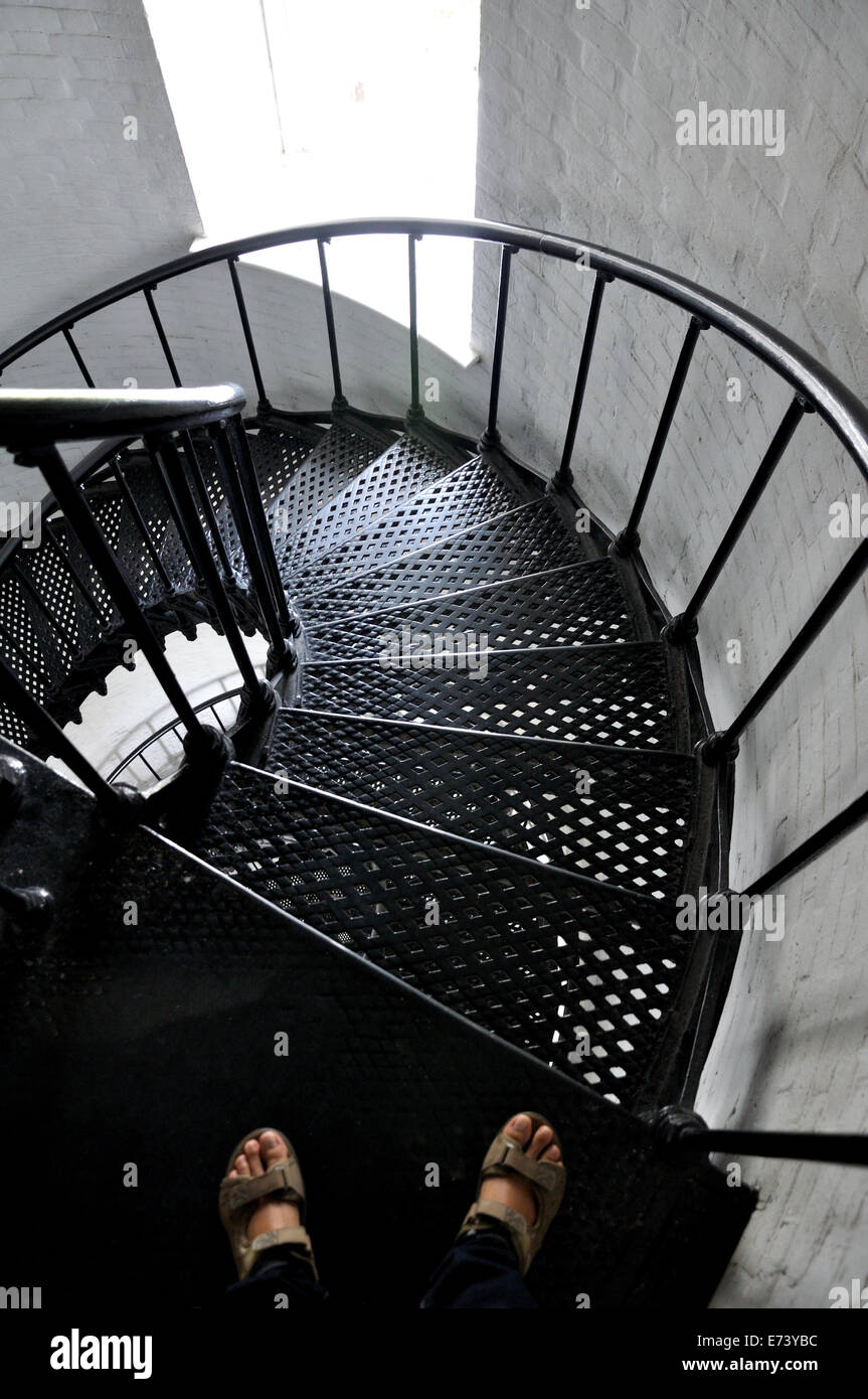 Staircase inside the lighthouse, St. Augustine, Florida, USA Stock ...
