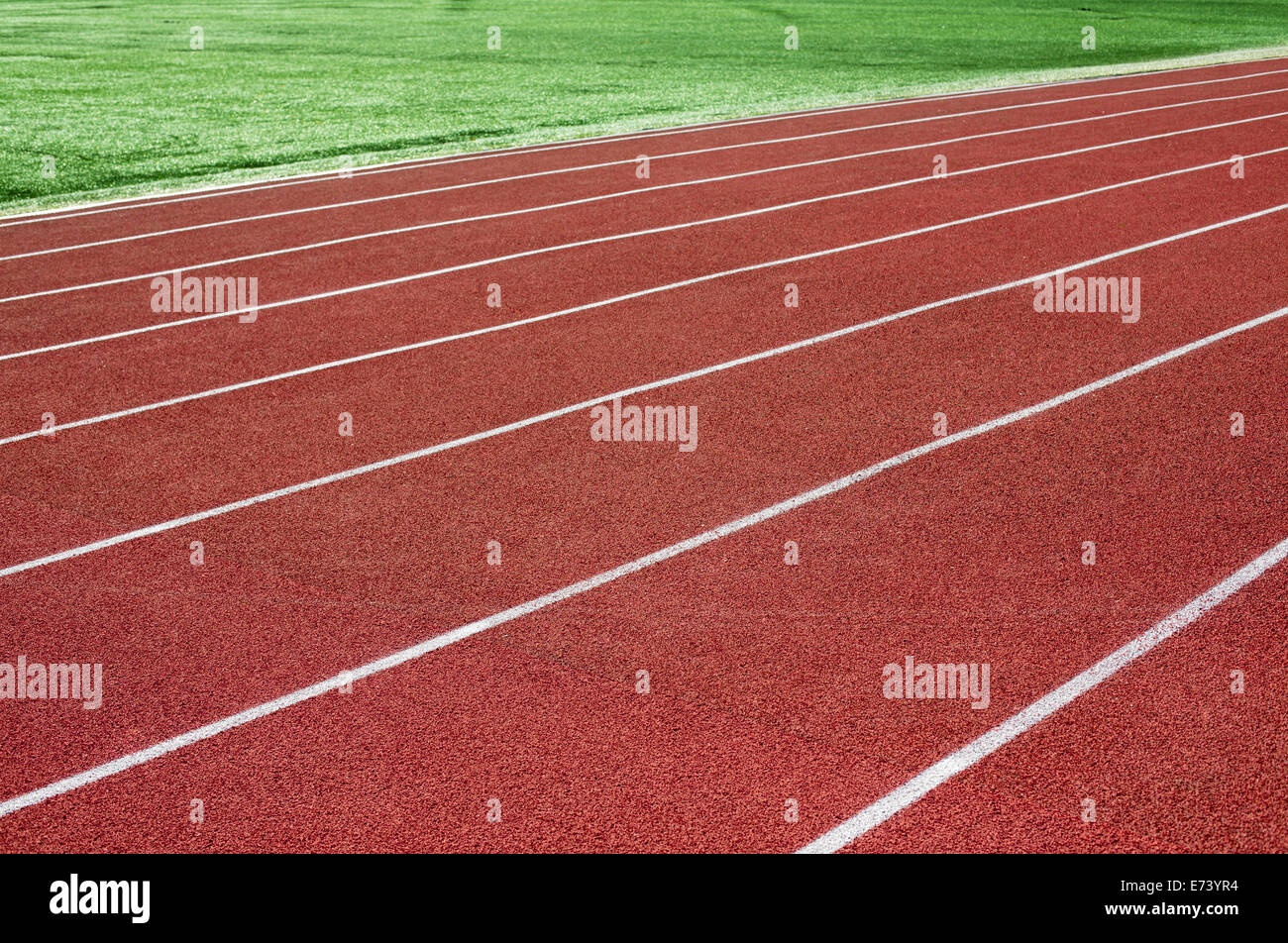Stadium rubber running tracks Stock Photo - Alamy