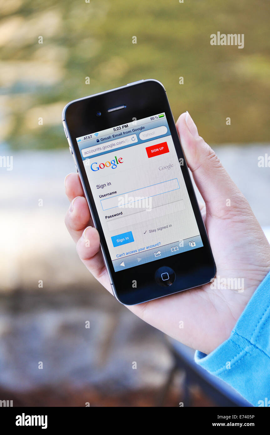 Iphone sign hi-res stock photography and images - Alamy
