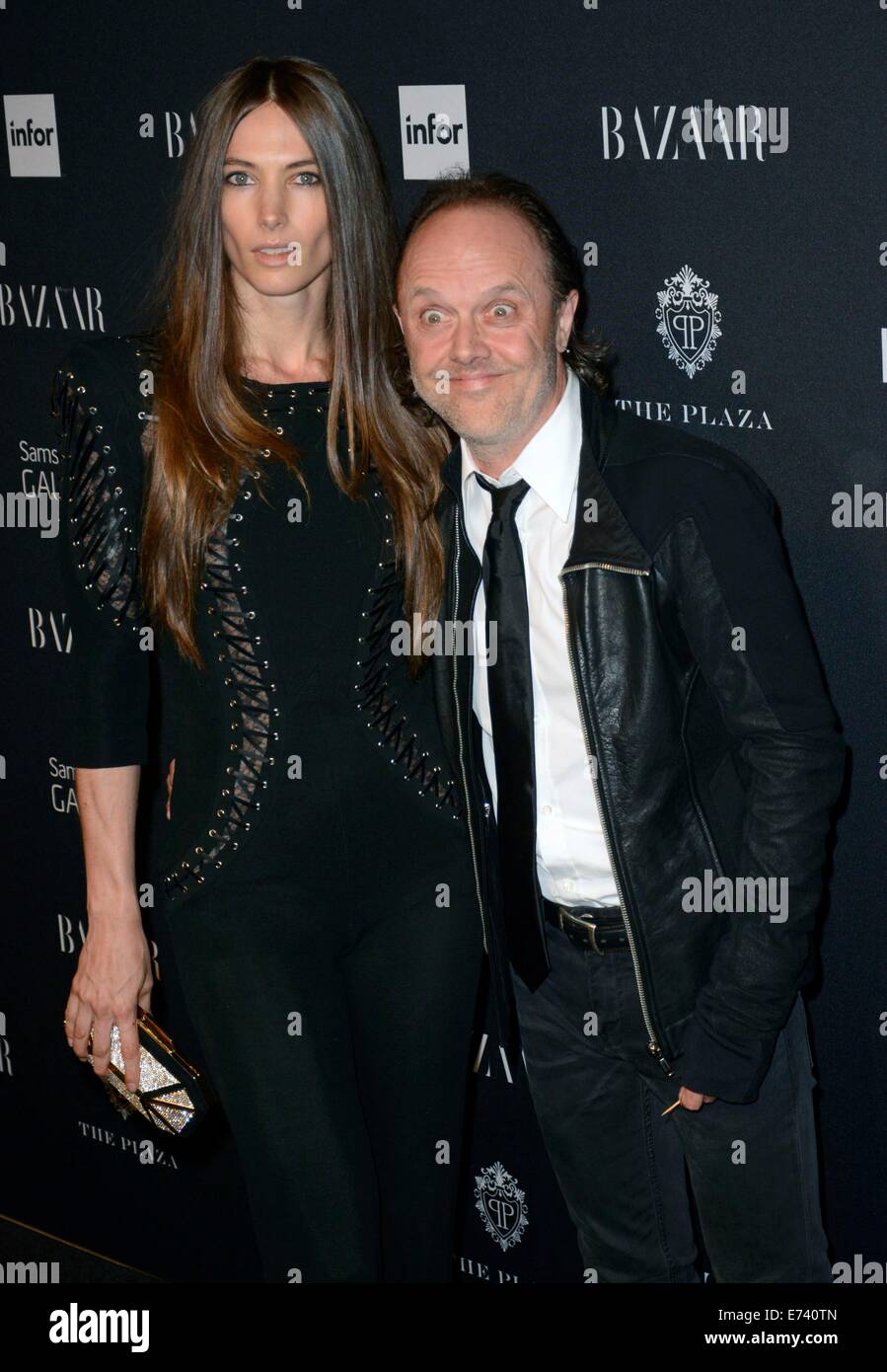 New York, NY, USA. 5th Sep, 2014. Lars Ulrich of Metallica, Lisa Miller ...