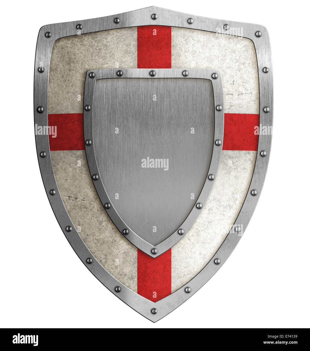 medieval crusader shield illustration Stock Photo - Alamy