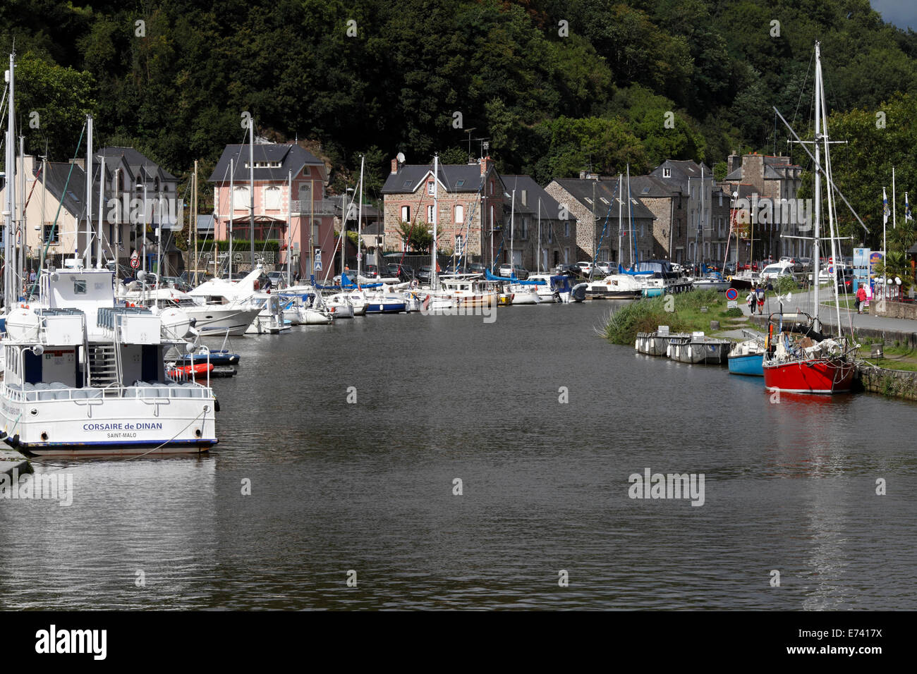 Dinan Port Brittany France River Rance Stock Photo - Alamy