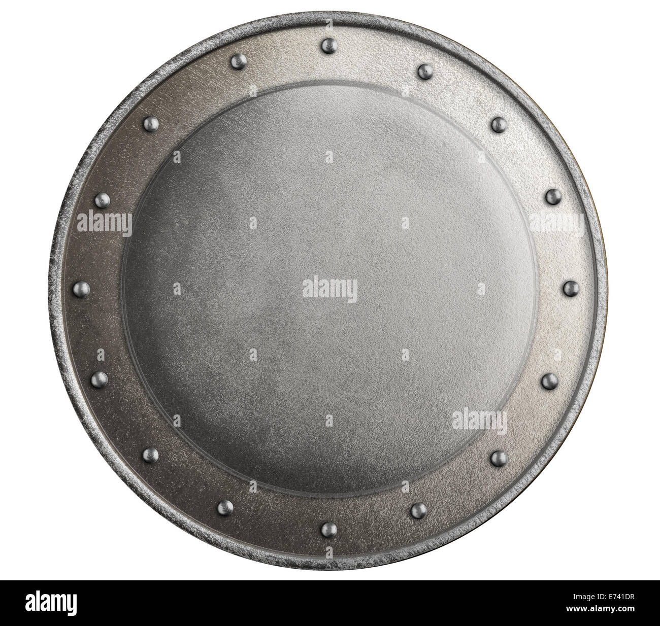 Round metal medieval knights shield hi-res stock photography and images ...