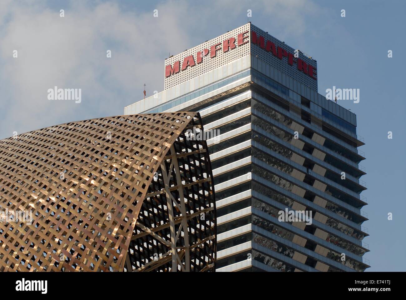 Barcelona (Spain), The Mapfre Tower Stock Photo - Alamy