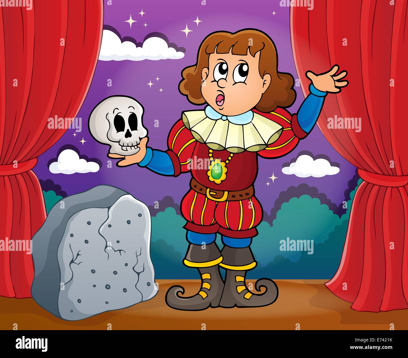 Actor theme image 2 - picture illustration Stock Photo - Alamy