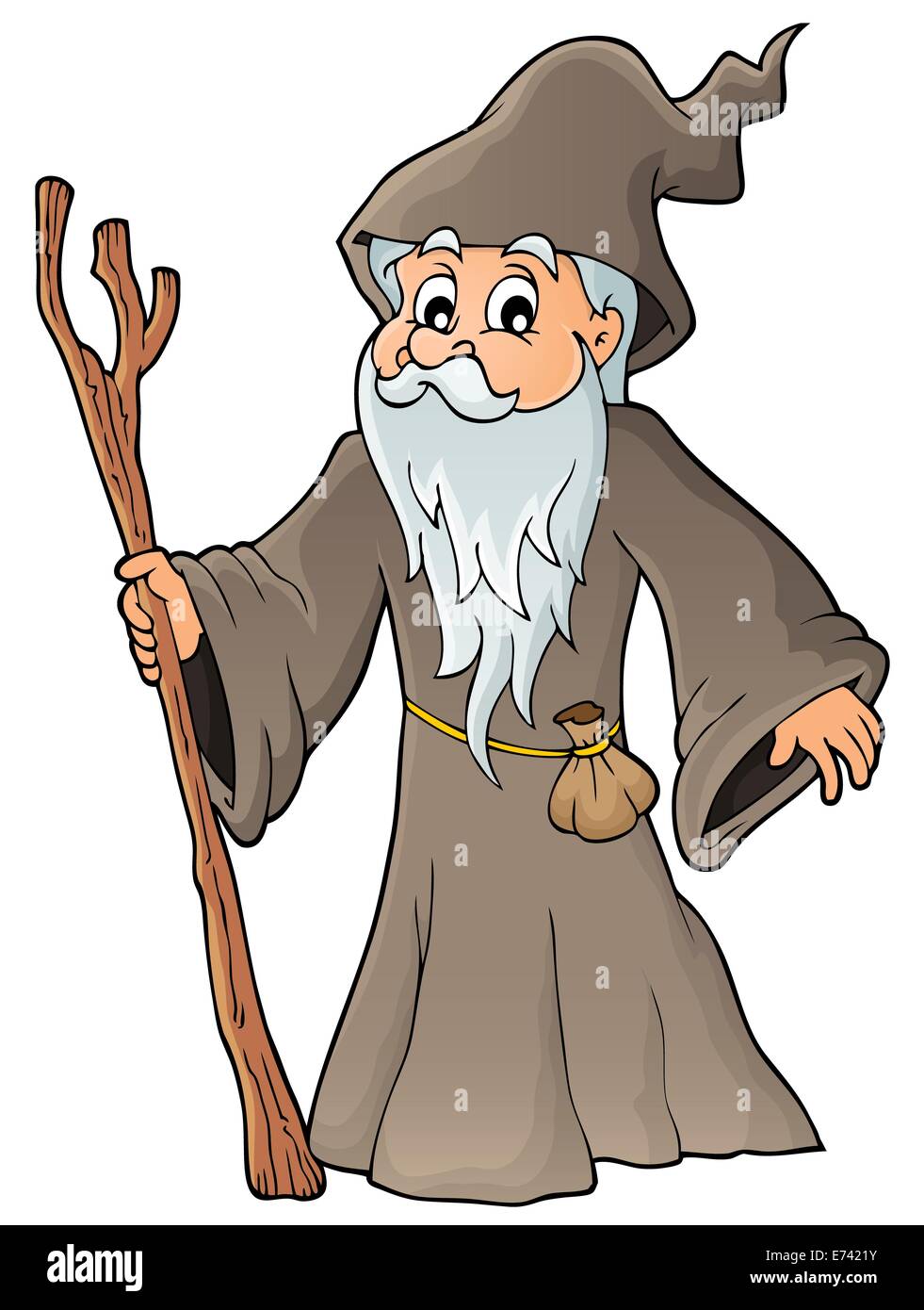 Druid theme image 1 - picture illustration Stock Photo - Alamy