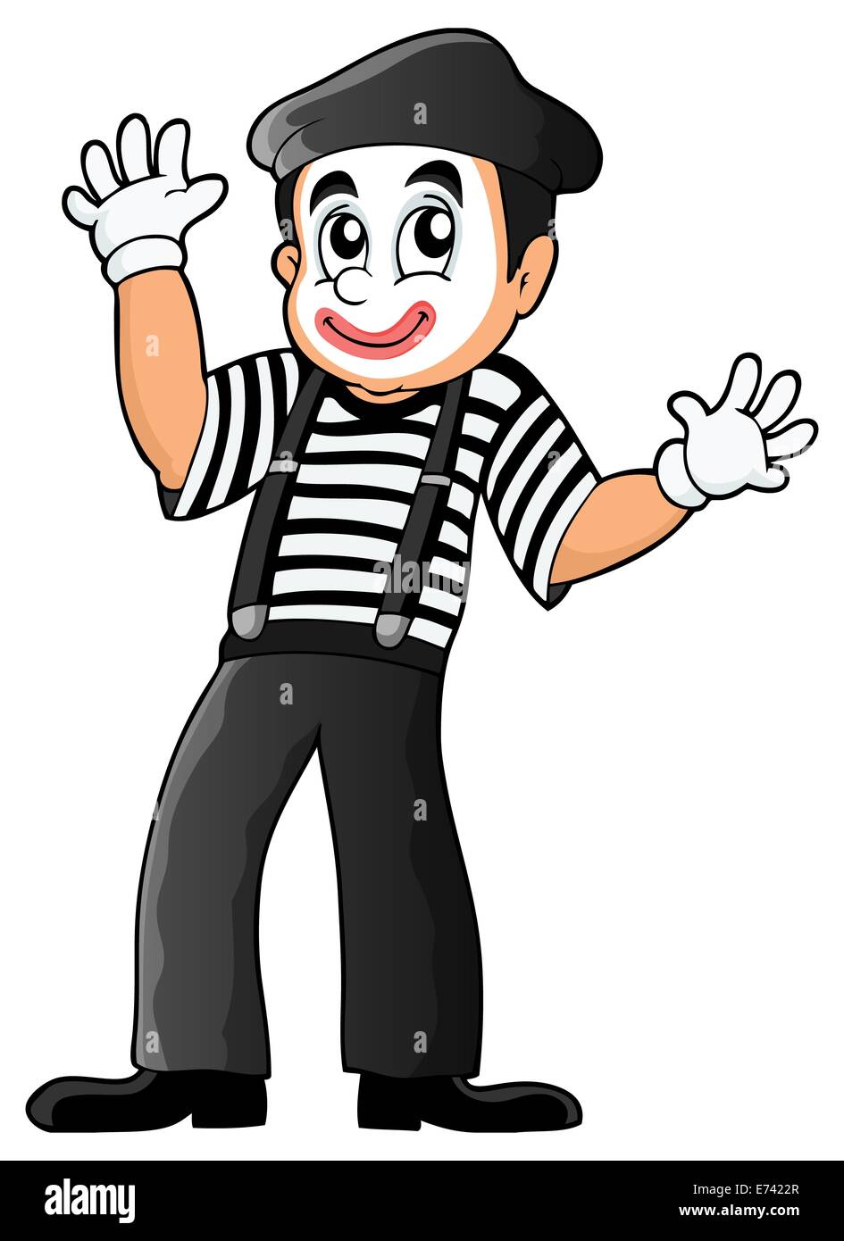 Mime theme image 1 - picture illustration Stock Photo - Alamy