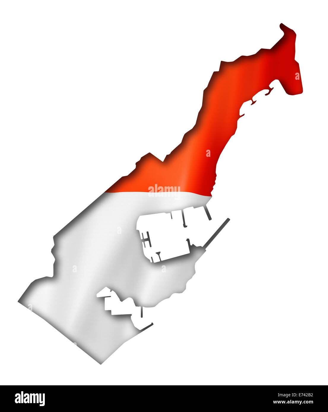 Monaco map hi-res stock photography and images - Alamy