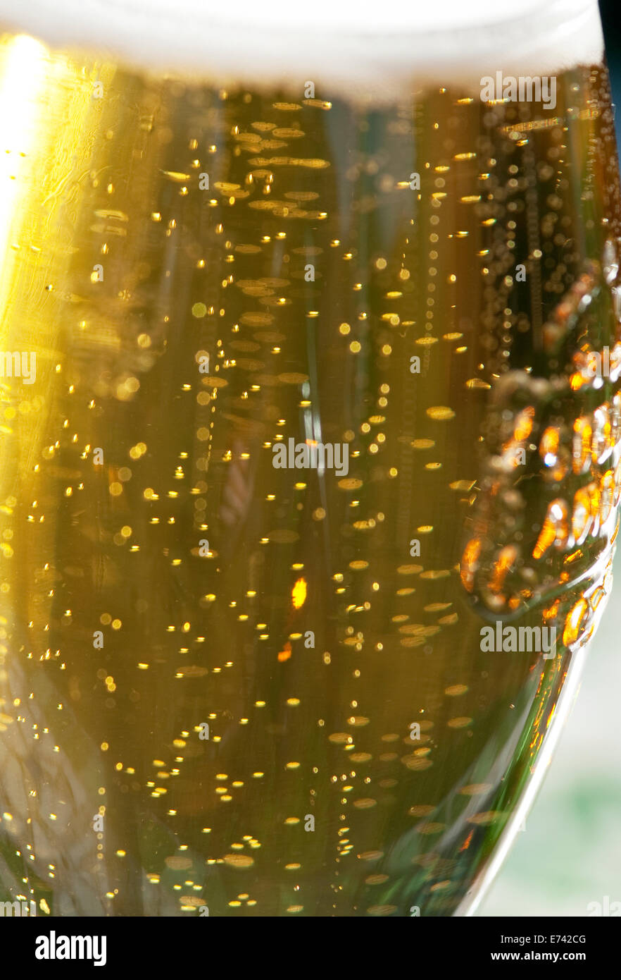 Still life food image of a glass of Stella Artois Lager Stock Photo - Alamy