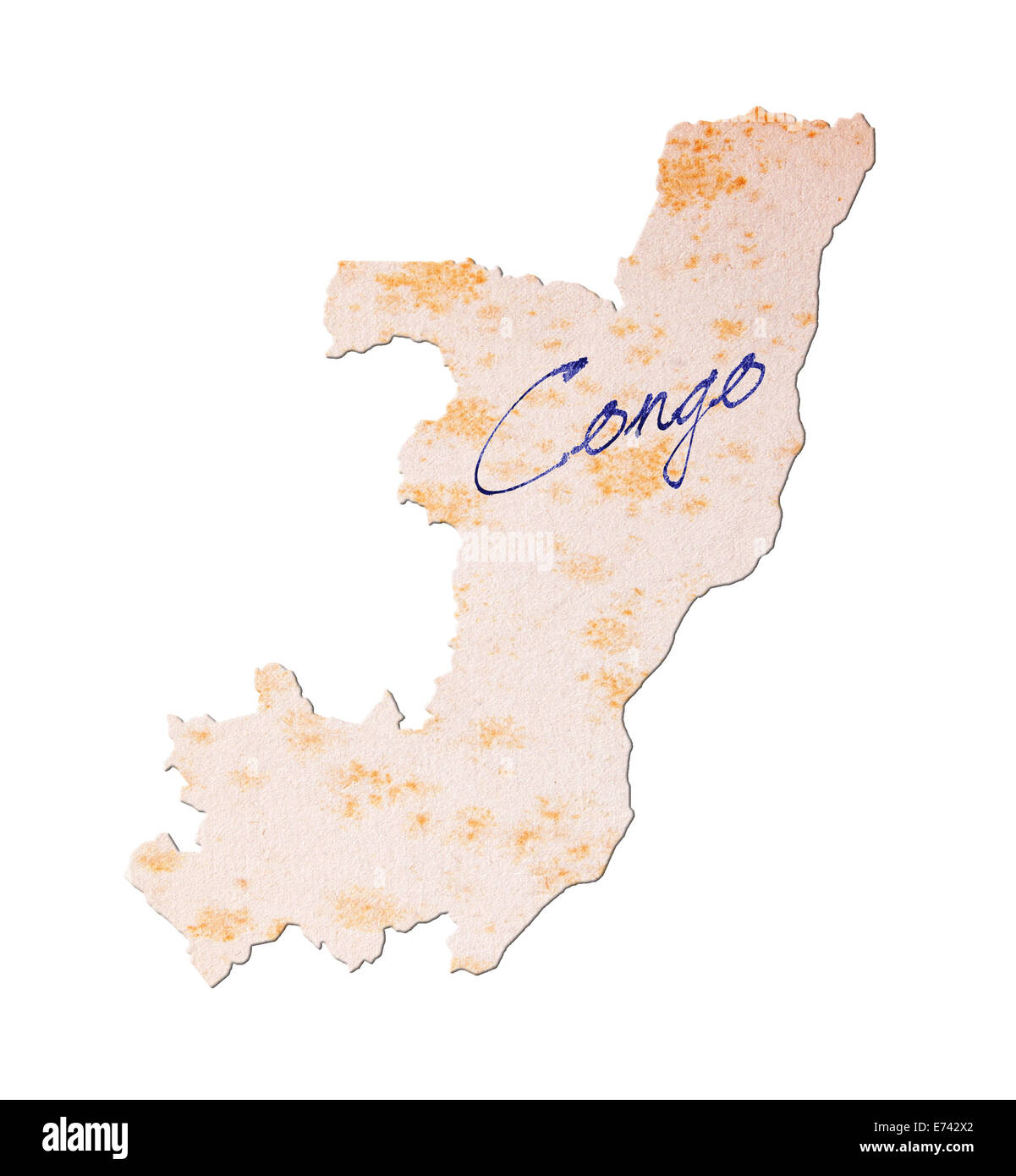 Congo old paper with handwriting hi-res stock photography and images ...