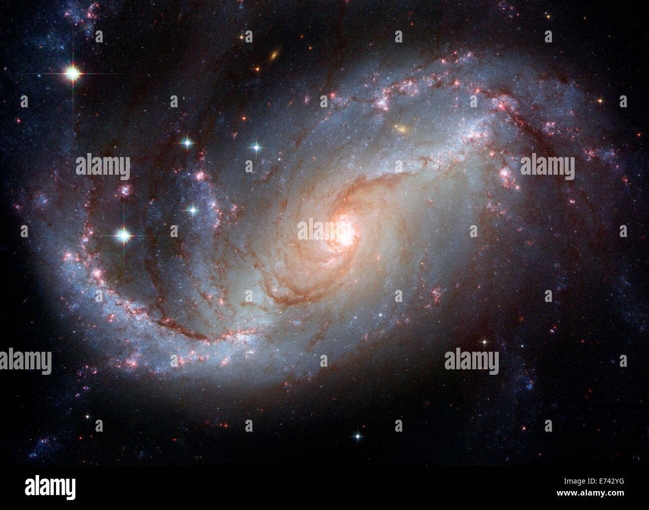 Ngc 1672 barred spiral galaxy constellation dorado space stars hi-res ...