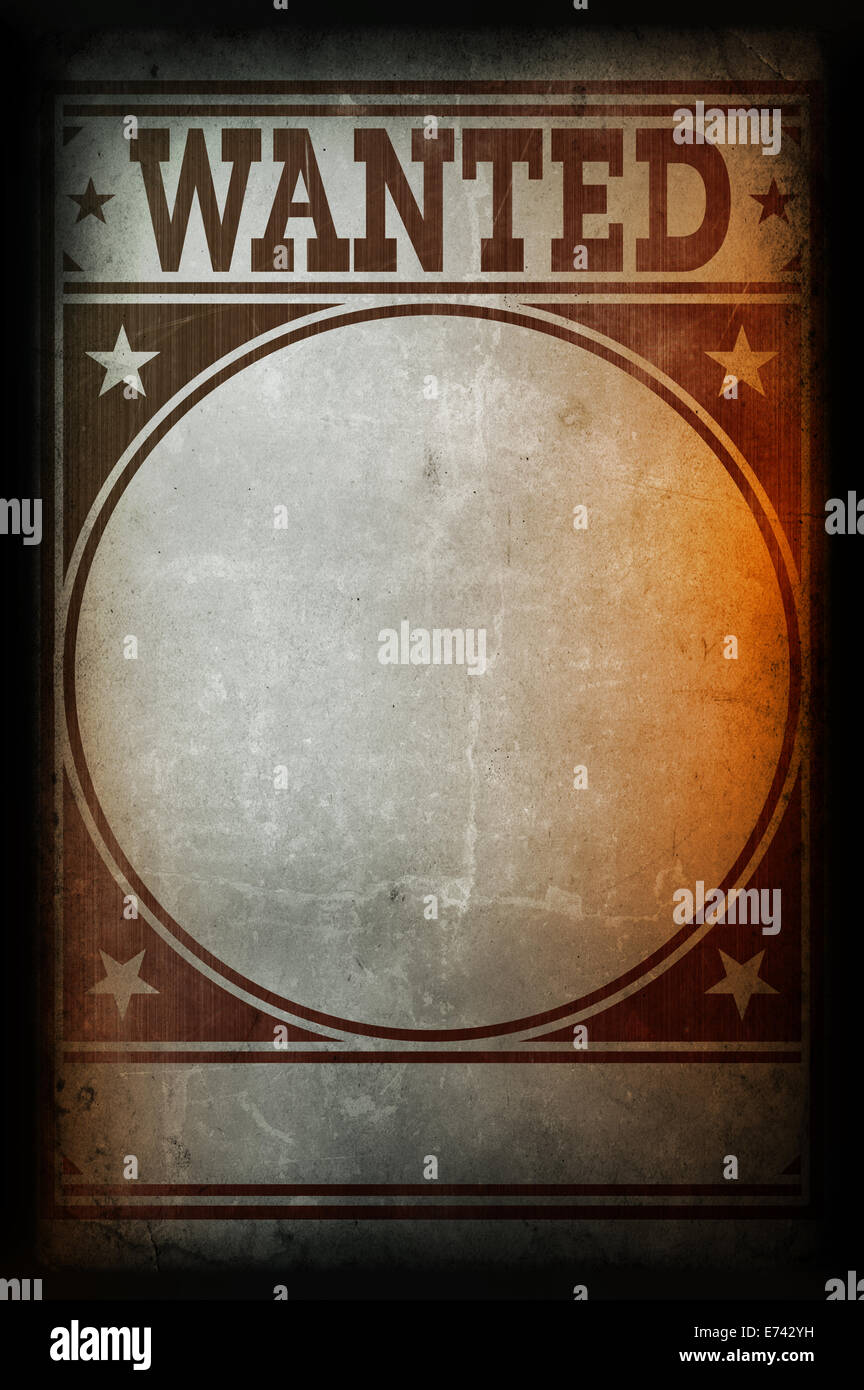 Wanted poster template hi-res stock photography and images - Alamy