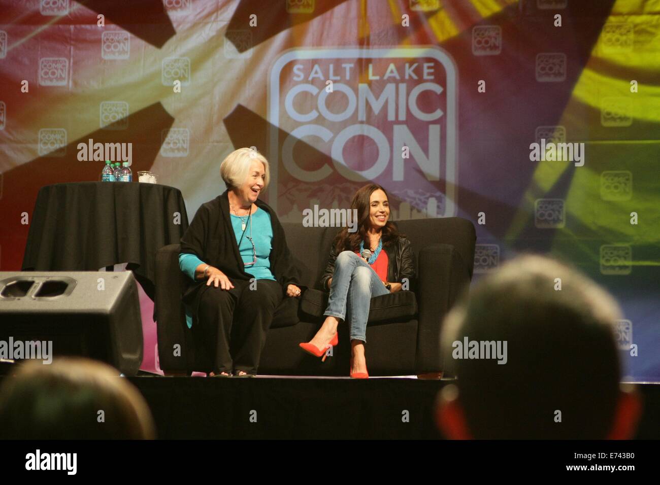 Judy Dushku, Eliza Dushku in attendance for Salt Lake COMICON 2014 ...
