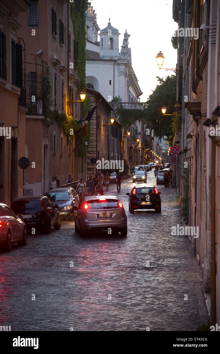 Via Giulia's arch, Rome, Italy Stock Photo - Alamy