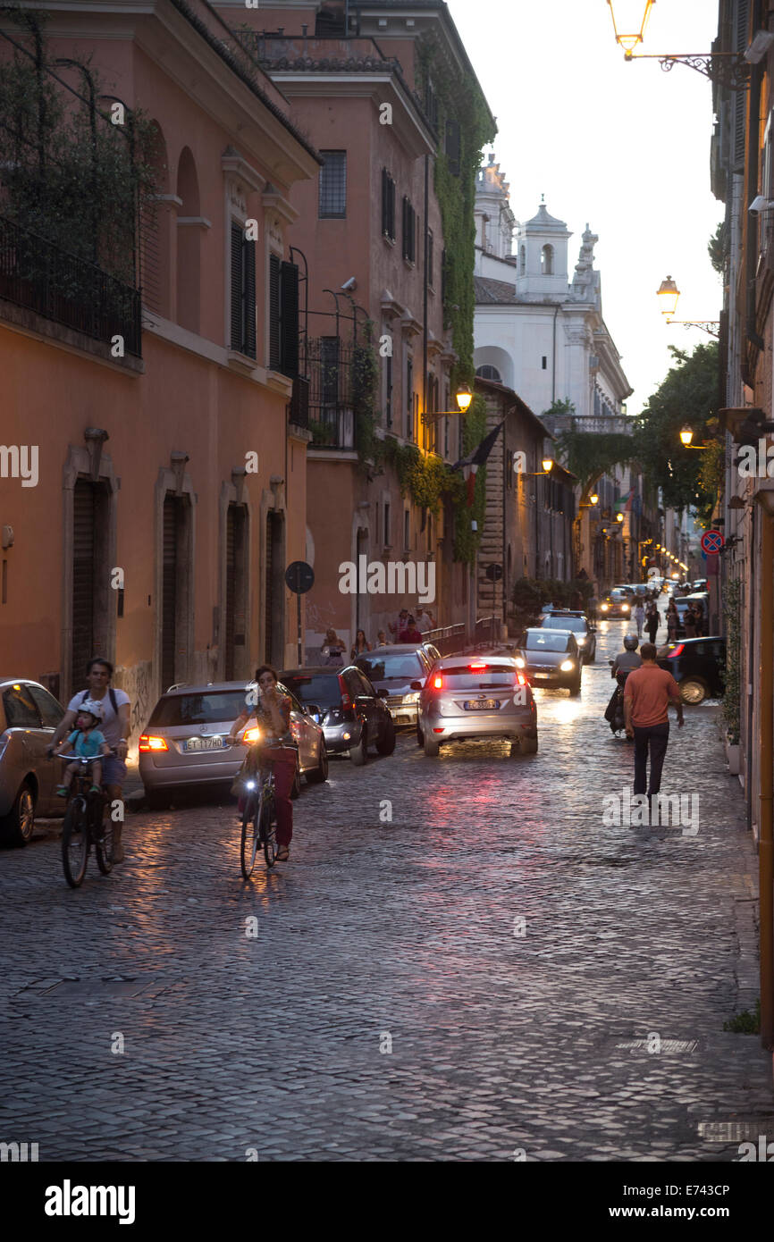 Via Giulia's arch, Rome, Italy Stock Photo - Alamy