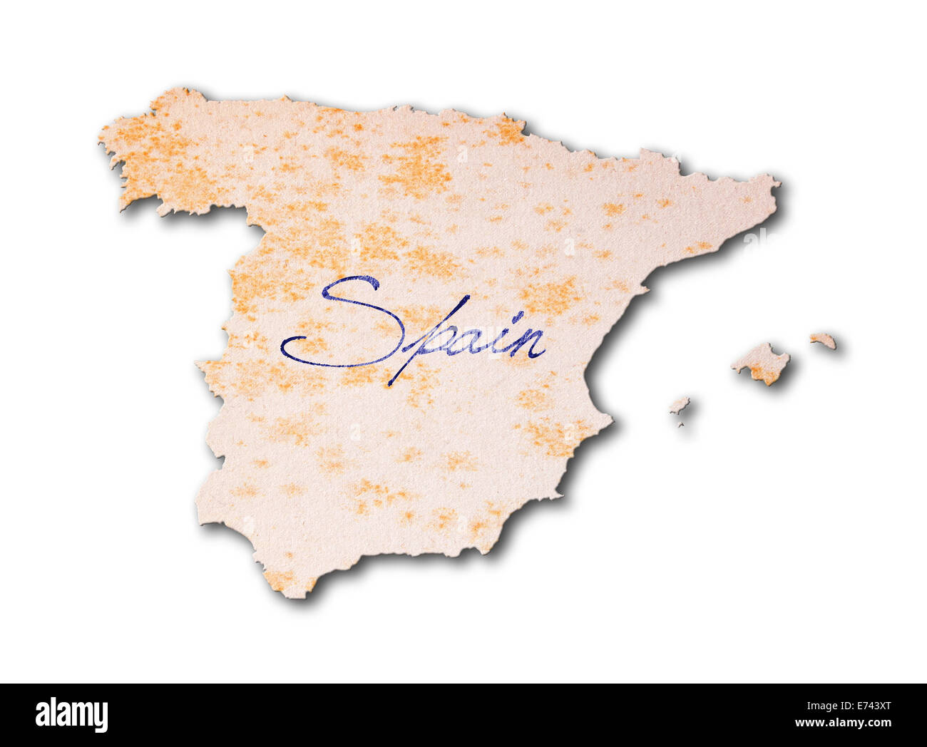 Spain old paper with handwriting hi-res stock photography and images ...