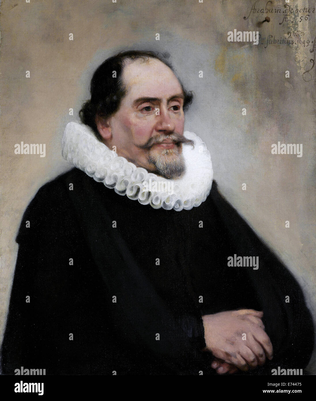 Portrait of Abraham de Potter, Amsterdam Silk Merchant - by Carel ...