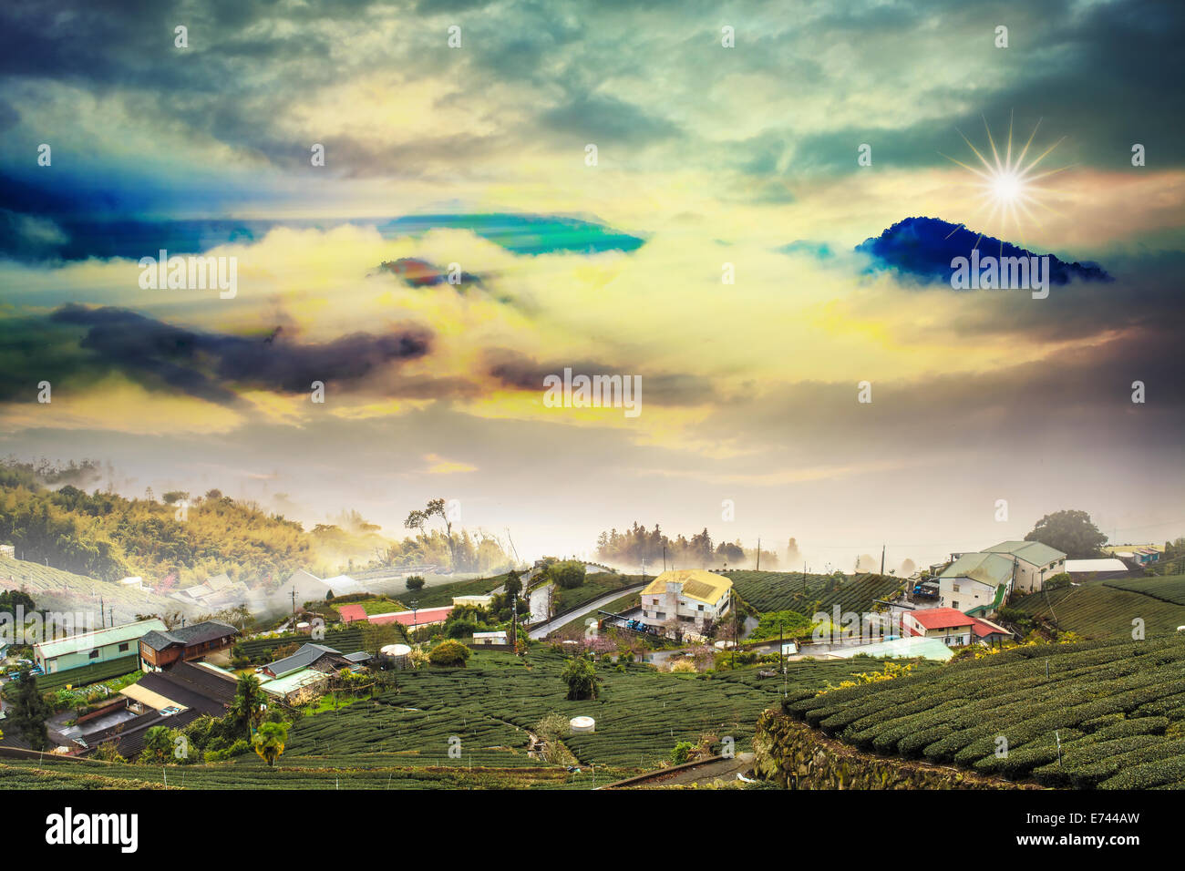 Indian farm sunset hi-res stock photography and images - Alamy