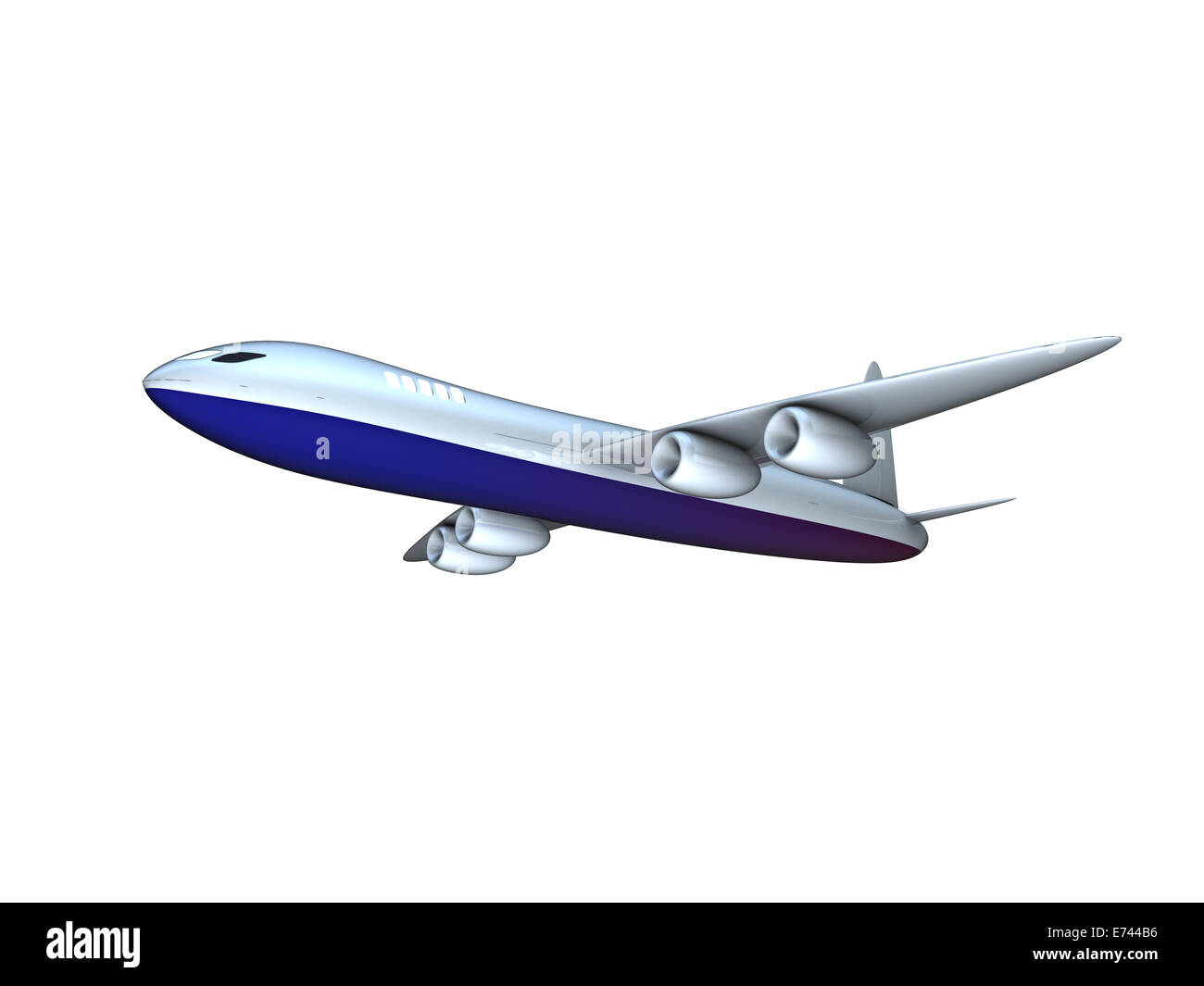 Flying commercial airplane Cut Out Stock Images & Pictures - Alamy