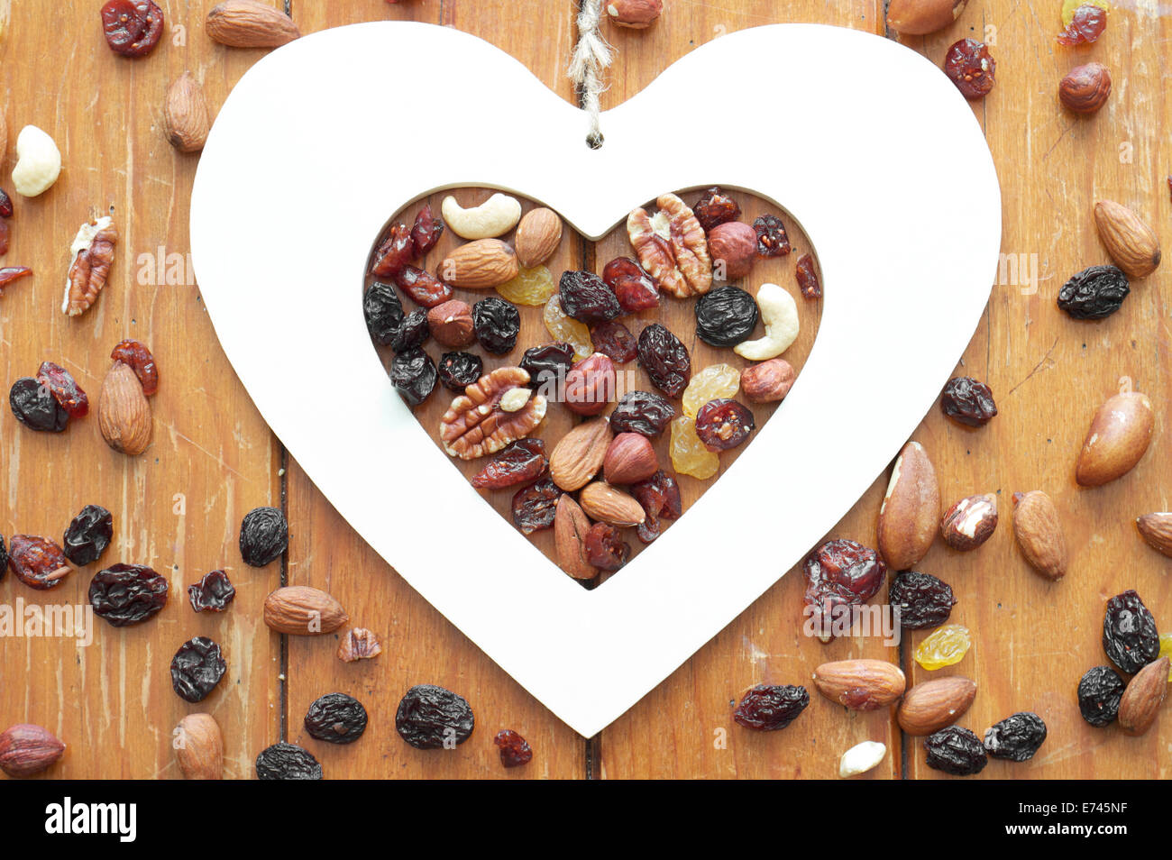Nuts heart shape hi-res stock photography and images - Alamy