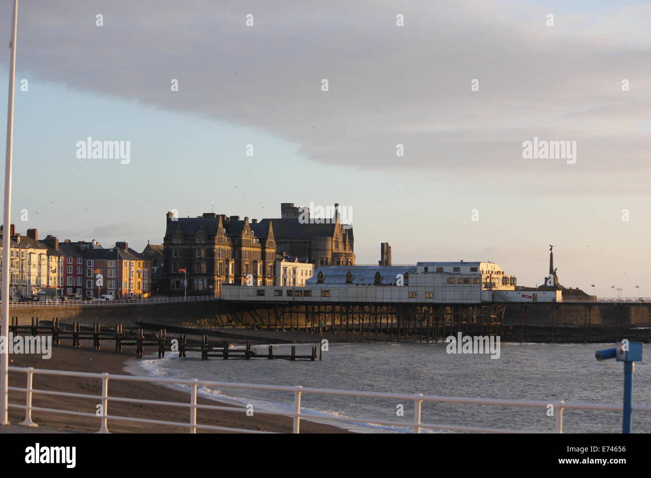 Sunset on beach pier promenade hi-res stock photography and images - Alamy