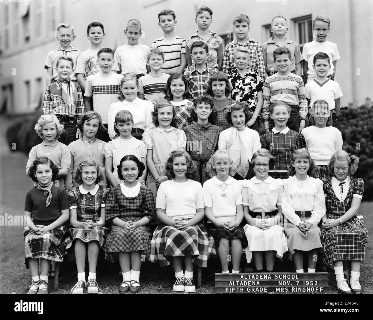 ALTADENA HIGH SCHOOL 1952 Stock Photo - Alamy