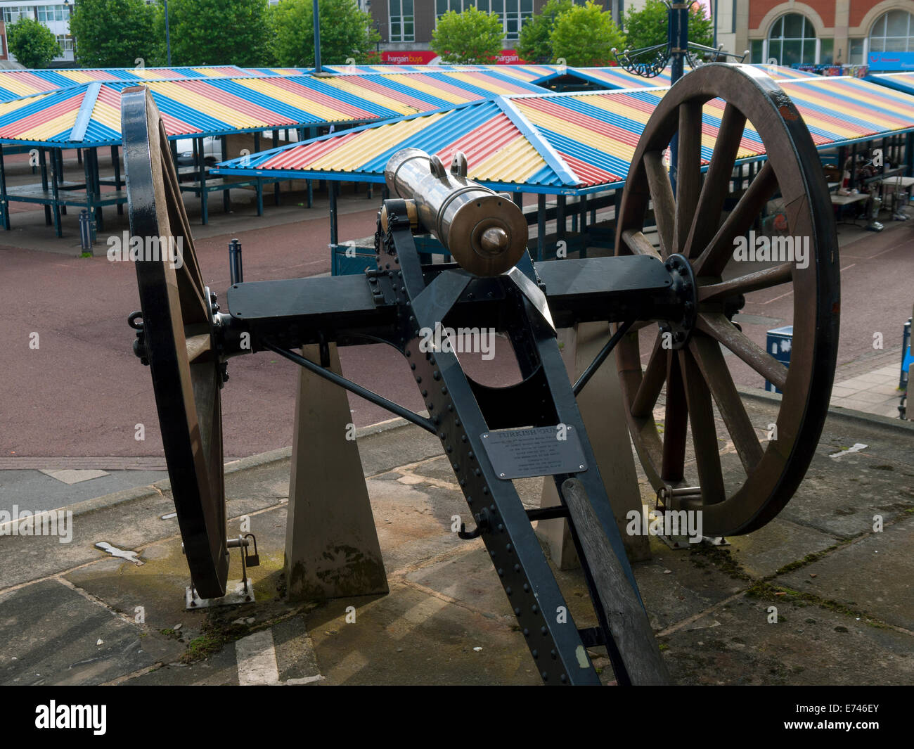 Turkish gun from Crete, a relic the Graeco-Ottoman War of 1897. Market ...