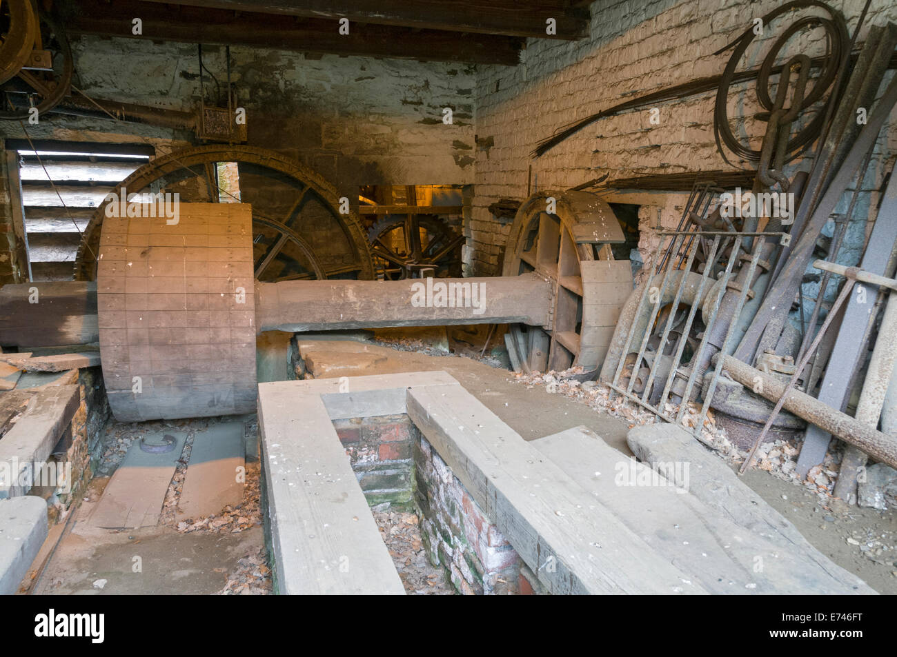 Waterwheel drive shaft undergoing restoration at the Abbeydale ...