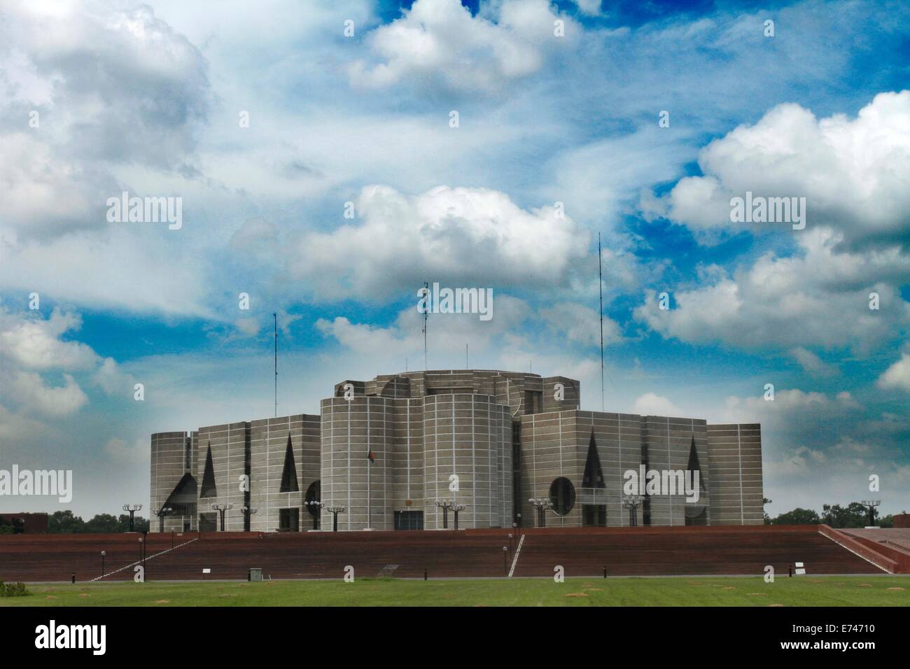 Jatiyo sangsad bhaban national parliament house hi-res stock ...