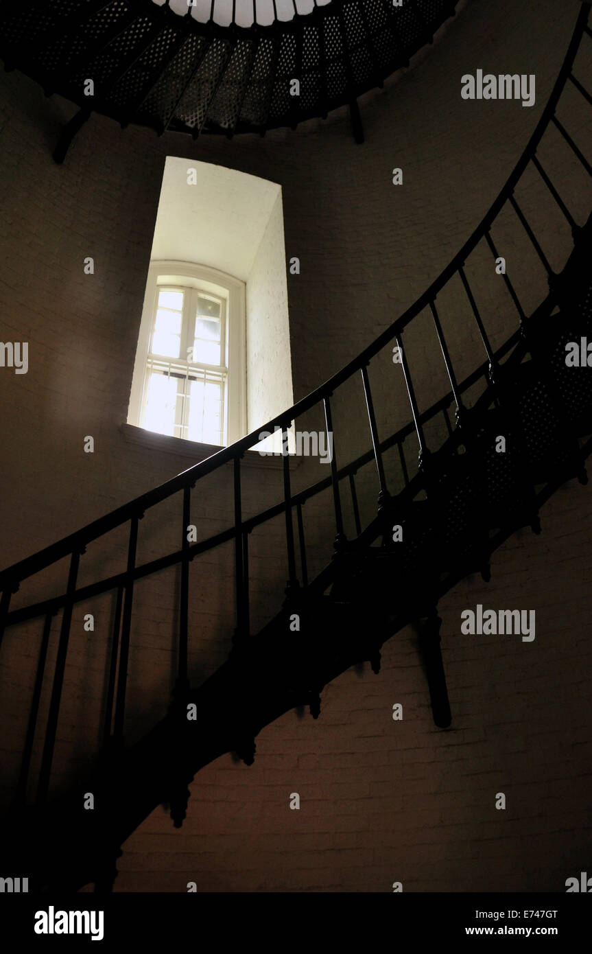 Staircase inside the lighthouse, St. Augustine, Florida, USA Stock ...