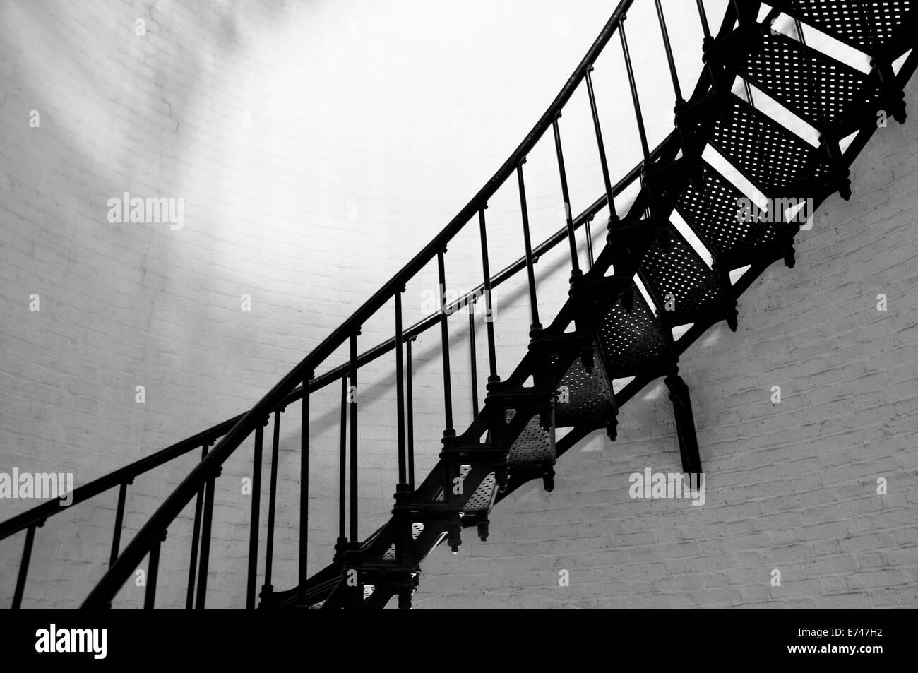 Staircase inside the lighthouse, St. Augustine, Florida, USA Stock ...