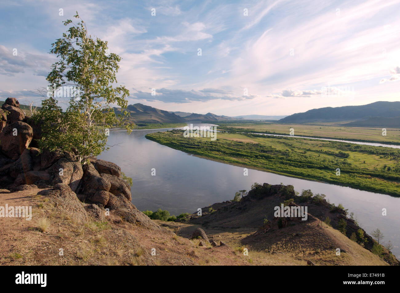 Selenga River, Buryatia, Siberia, Russian Federation Stock Photo - Alamy