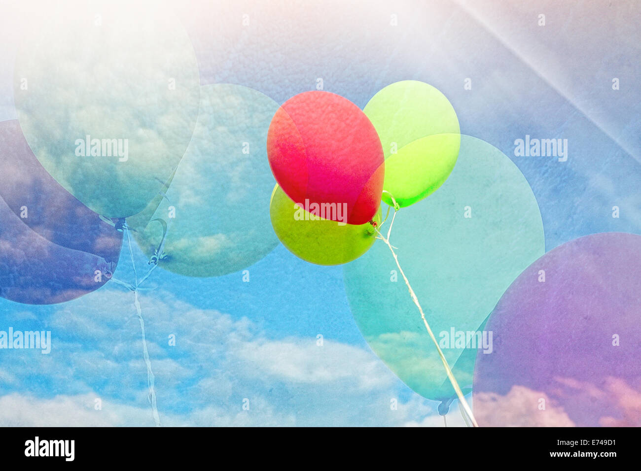 Colorful balloons hi-res stock photography and images - Alamy