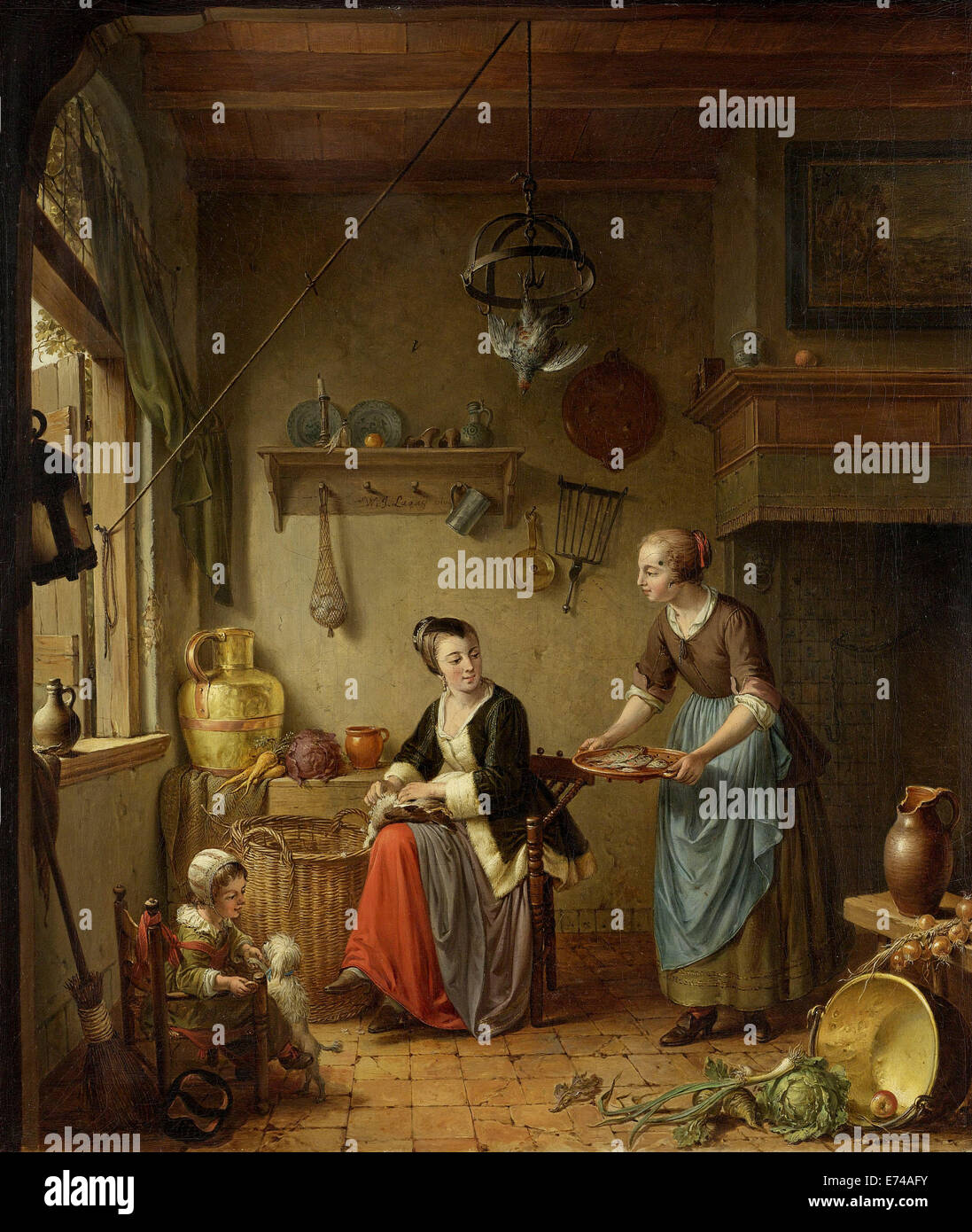 The Kitchen - by William Joseph Laquy, 1760 - 1771 Stock Photo - Alamy