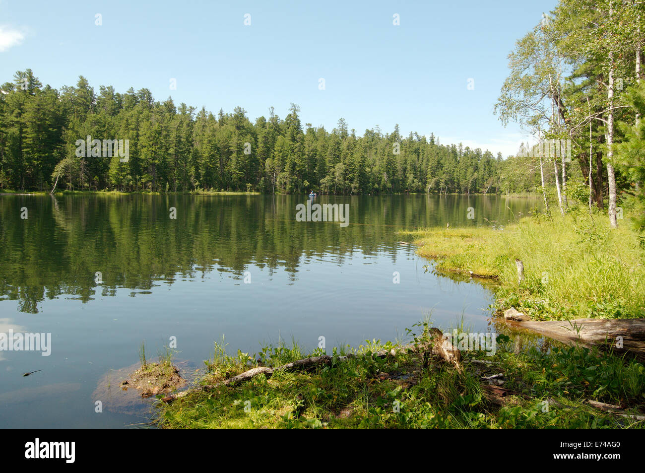 Beautiful lake landscape forest russian hi-res stock photography and ...