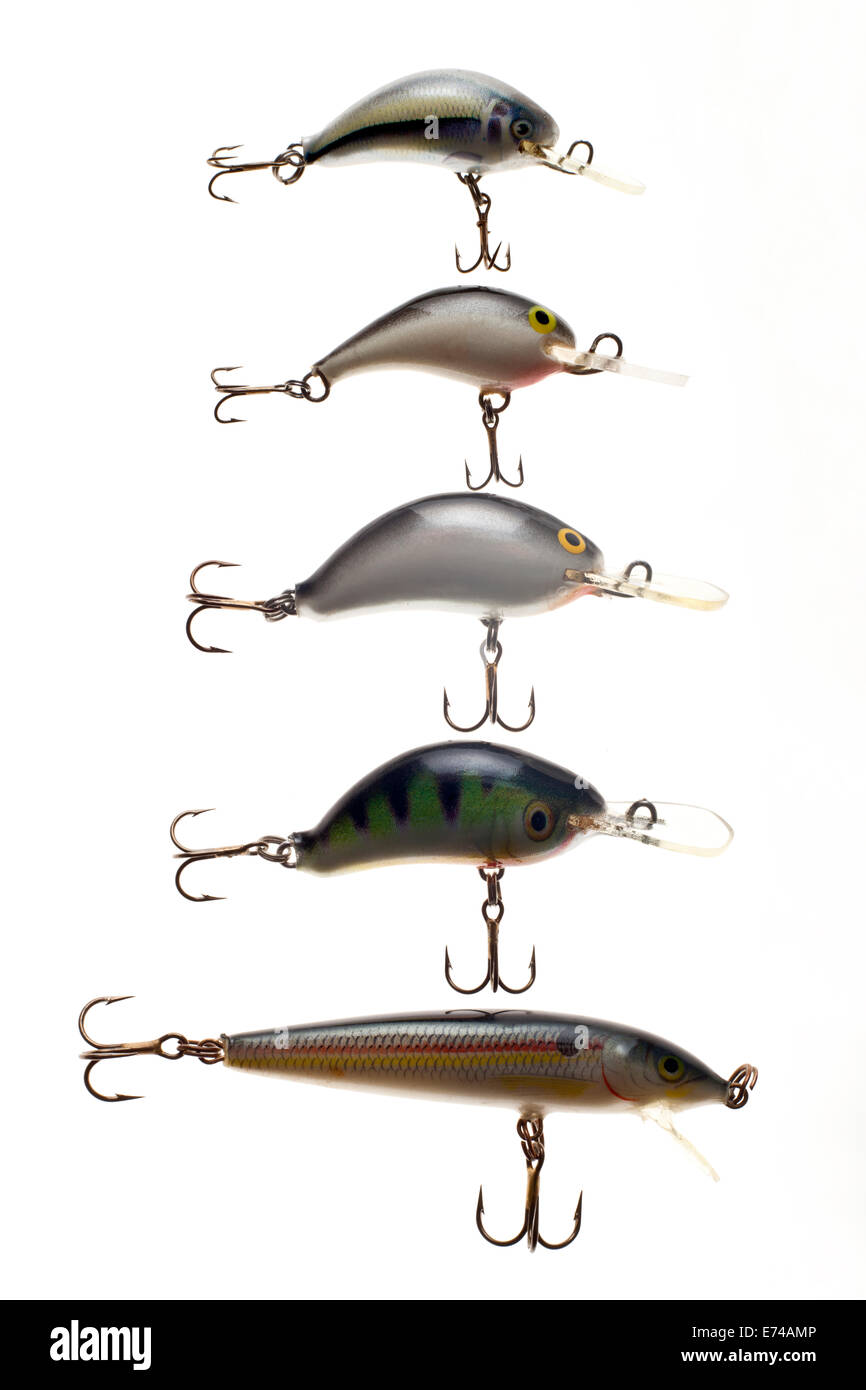 Fishing hooks isolated on white Stock Photo - Alamy